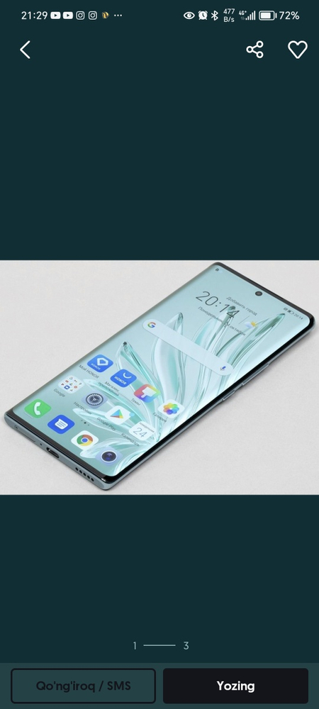 Honor 70 xolati ideal