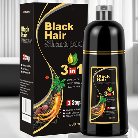 Black hair shampoo - ayollar va erkaklar uchun maxsus