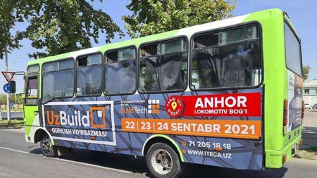 Avtobuslarda reklama