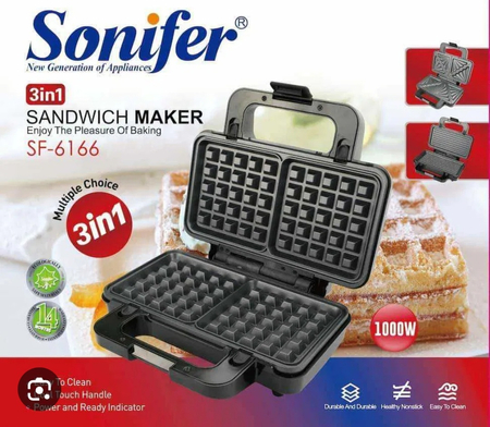 Dostavka! 3в1 Тостер Вафелниц Tostr Sonifer 6166