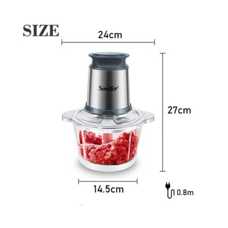 Sonifer Universal maydalagich Yuqori sifatli shisha korpus choper