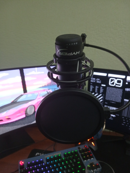 Микрофон hyperx quadcast s отдам полный комплект