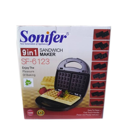 Хит Продаж! 9В1 Сендвич тостер вафельница tostr Sonifer vafelnitsa