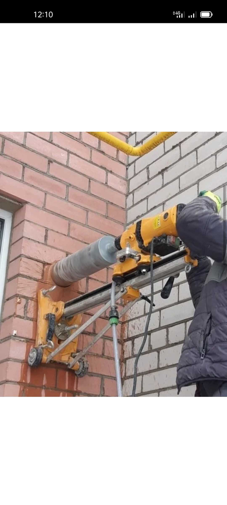 Алмазное бурение сухой и водиной