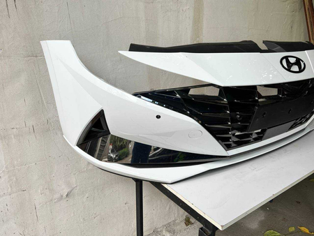 Бампер передний в сборе на Hyundai Elantra 20-22г.