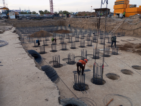 Бурение свай.deep soil mixing