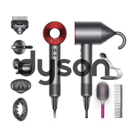 Фен-стайлер/ Dyson HD07 SUPERSONIC SILVER RED +Безплатная доставка..