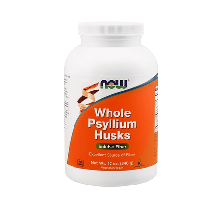 Цельная шелуха подорожника, Whole Psyllium Husk, Now Foods 340гр