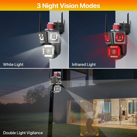 WiFi Уличная поворотная IP-камера наблюдения PTZ outdoor camera kamera