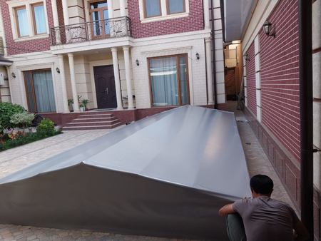 Banner tent баннер тент бассейн установка