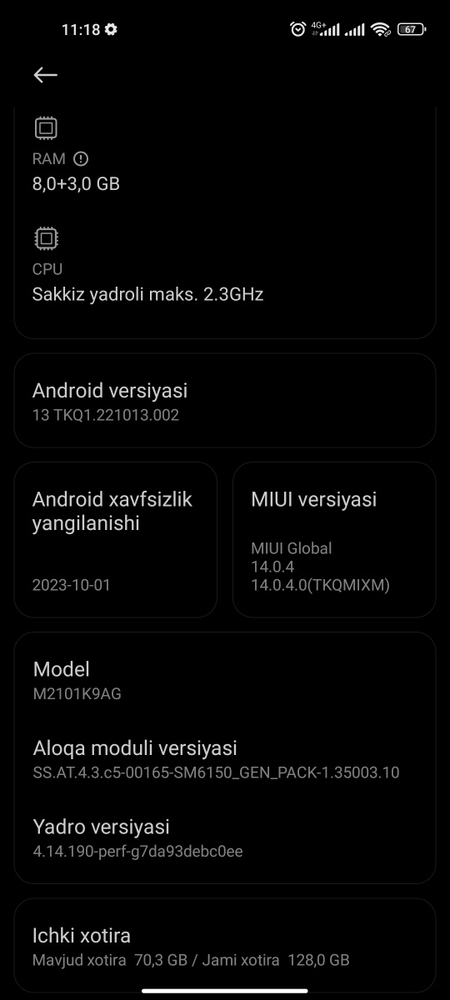 Mi 11 lite sotiladi srochniy pul kere