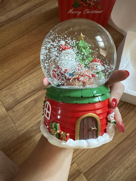Новогодний шар, сувенир санта, подарок на новый год, шар с дед морозом