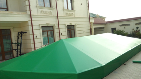 Баннер банер сетка тент салафан бассейн басен установка киламиз реклам