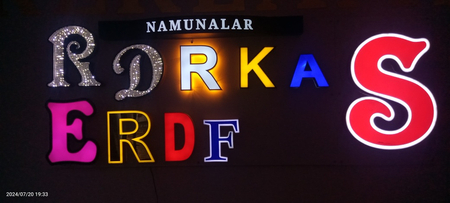 Reklama xizmati harflar