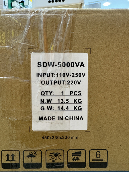 STABILIZATOR napryajeniya ANDELI-QR-bilan TOZA Original SDW-5kva Model