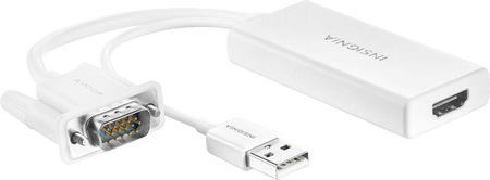 Переходник Адаптер с VGA на HDMI со звуком Insignia