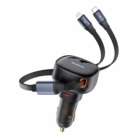 Автомобильное зарядное устройство Baseus 60W USB-A + Type-C и IP