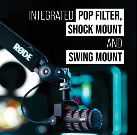 RODE PODMIC XLR - Cardioid Dynamic Микрофон Подкаст Профессиональный