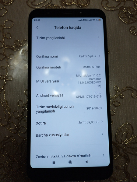 Redmi 5 plus ideal