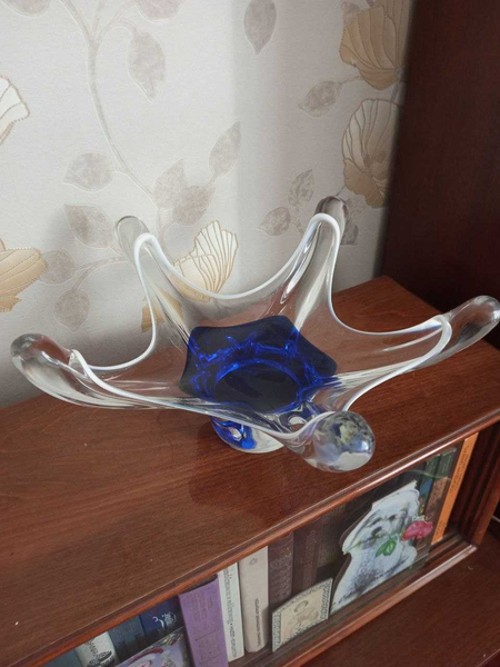 ваза из богемского стекла