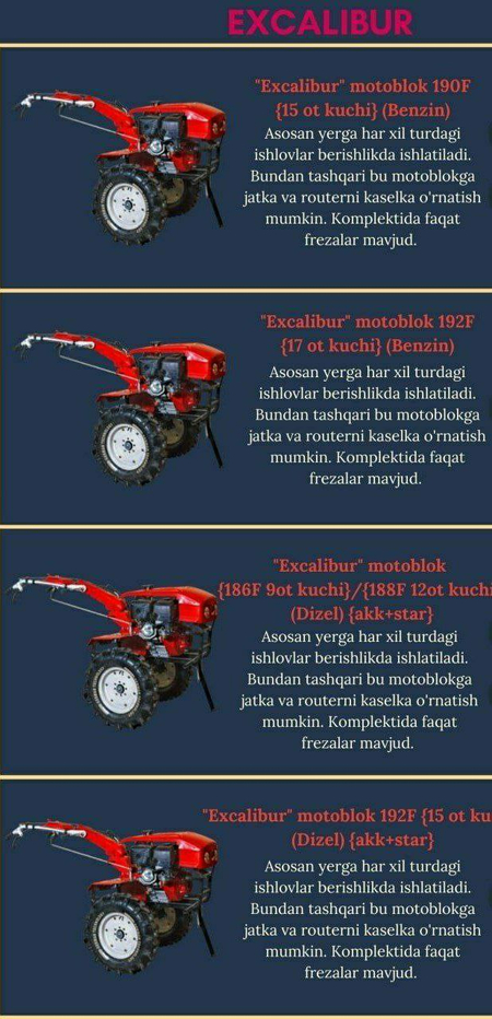 Motokultuvator 1oylik bepul servis hamda3oylik garantiyasi bilan