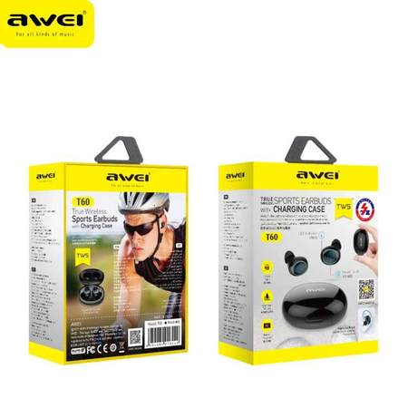 БЕСПЛАТНАЯ ДОСТАВКА. Беспроводные наушники Awei T60
