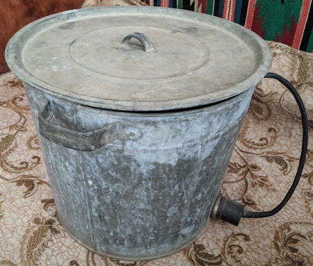 Выварка (оцинкованный бак) 30л. с электронагревателем