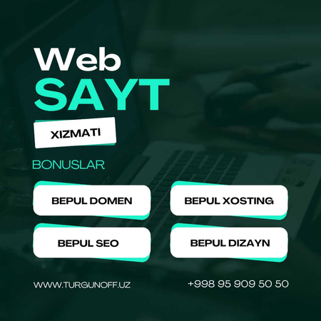 Создания сайтов, ботов и прочее ИТ услуги | Sayt, telegram bot yasash