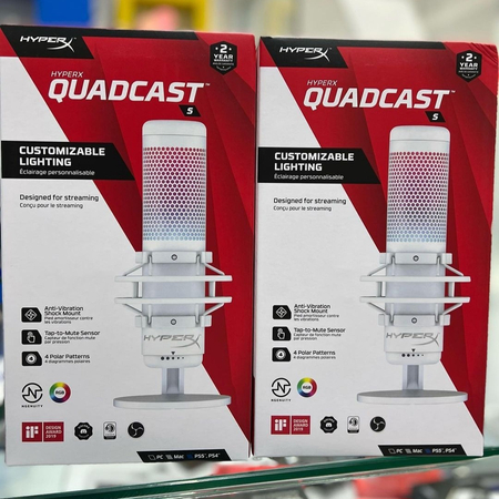 СКИДКА! Hyperx Quadcast S RGB White Микрофон (4 режима)