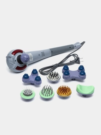 Массажёр для тело 8 насадками Magic massager  8 in 1