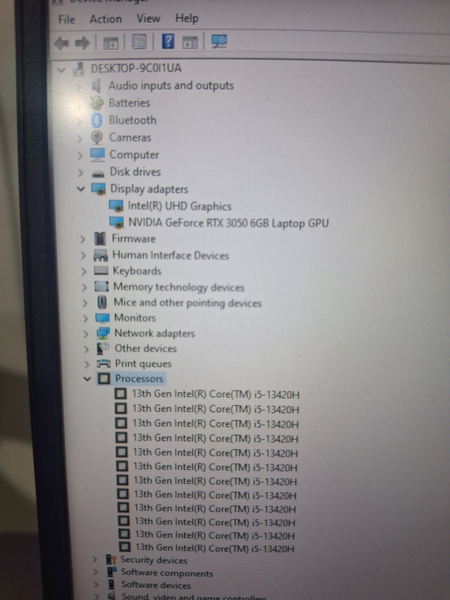 Hp victus gaming i5 13th rtx3050 6gb