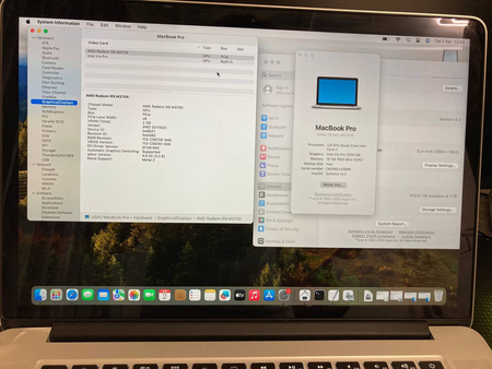 Macbook Pro 15 core i7- 4.0Ghz / 16GB RAM/ 1TB SSD/ 2GB AMD Graphics