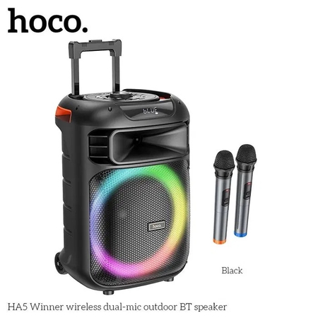 Портативная колонка Hoco HA5 – это стильная и мощная колонка
