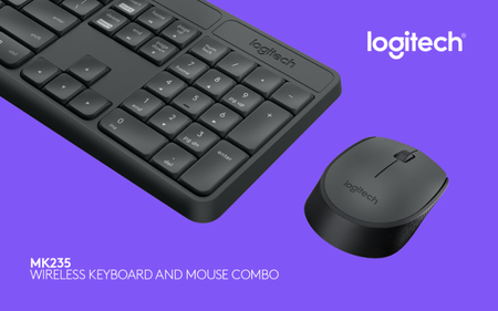 Комплект клавиатура и мышь Logitech MK235
