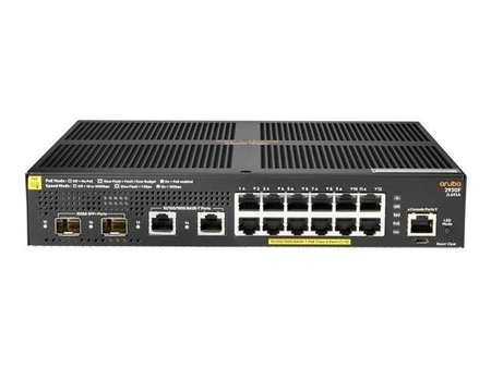 Коммутатор HPE Aruba 2930F 12G PoE+ 2G/2SFP+ Managed 16-ports (JL693A)