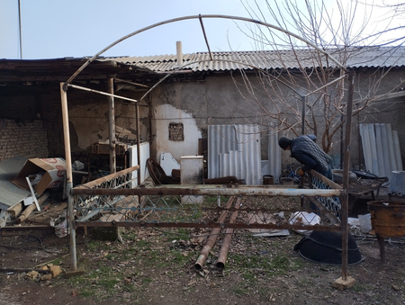 Тапчан. сури разборни аркали бу метал бакуват ески матералдан йасалган