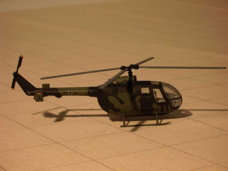 Сборная модель вертолета МББ Бо 105 (Амодел, 1/72)