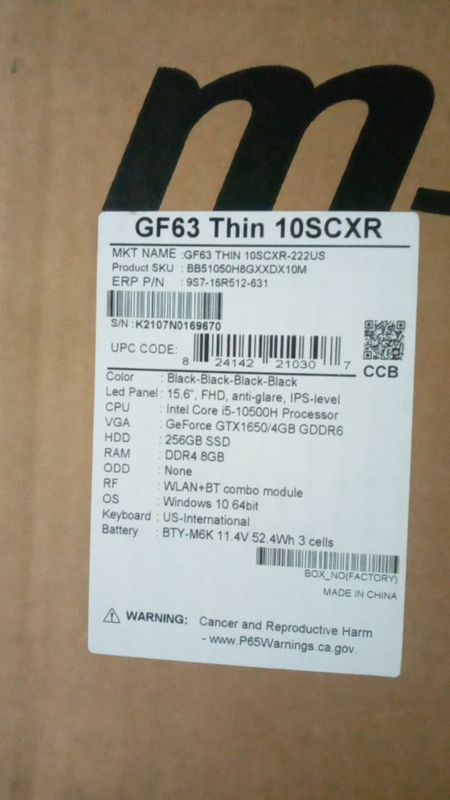 MSI core i5 11.pok Игровой ноутбук сатылады