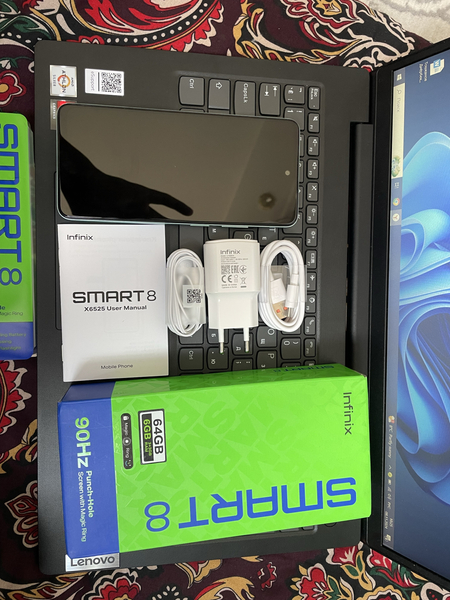 infinix smart 8 yangi telefon 6/64