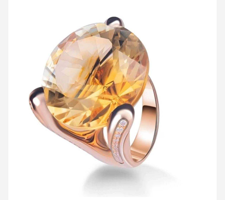 GAVELLO citrine ring