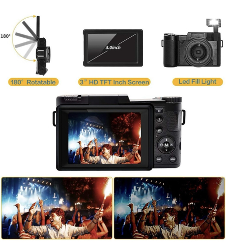 Digital Camera 2.7K Ultra HD