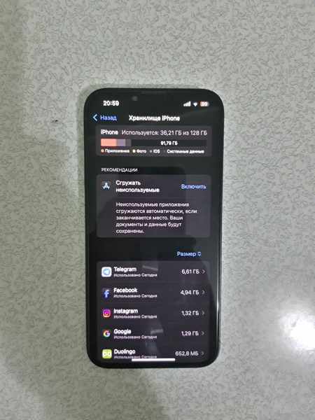 iPhon 14 128gb емкость96