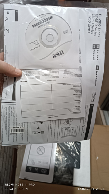 Epson L3250 pachka printir sotilari