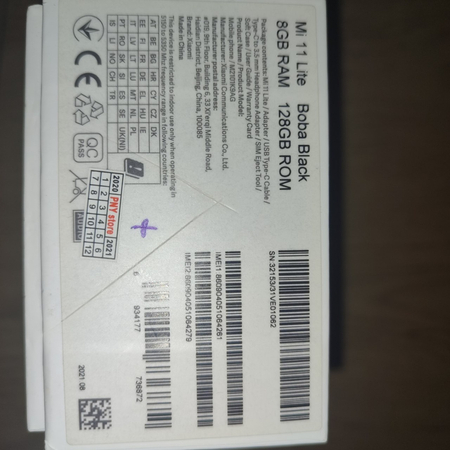 Mi 11 lite 8/128gb sotiladi