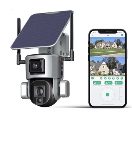 Солнечный беспроводной PTZ Камера 8 Mp UHD 4 K