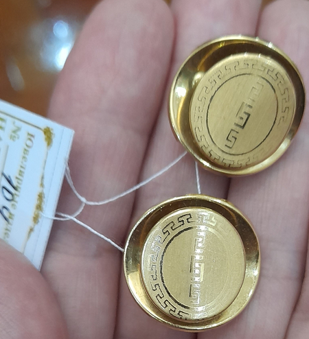 Золото. Серьги. Италия. Проба 750. Вес 8.20 гр.