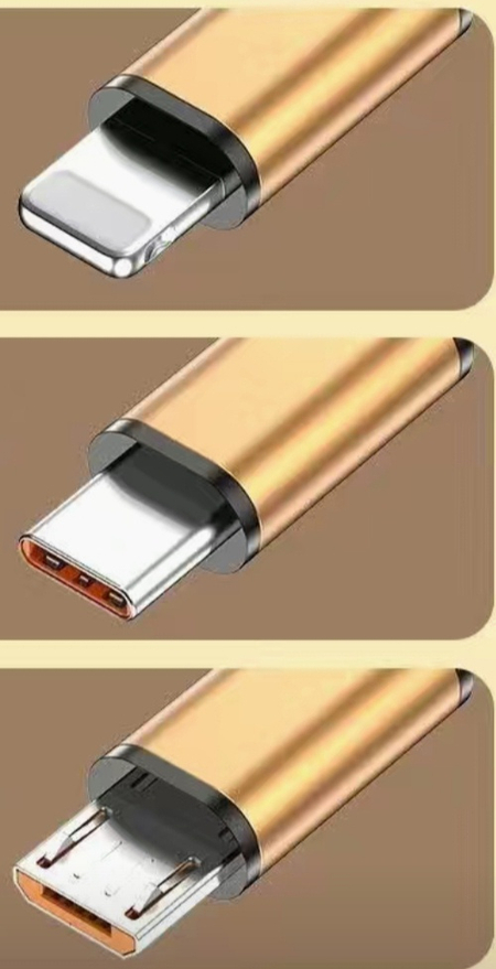 3 talik Zaryadchik(( iphone, type-c, usb).        3 зарядных устройст
