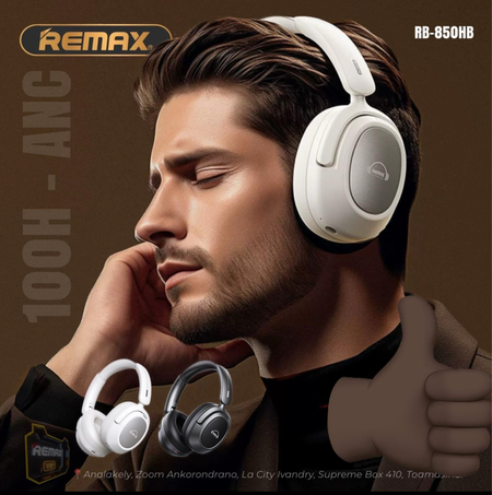 REMAX RB-850HB Blissful Series ANC Bluetooth Headphone (100 hours)