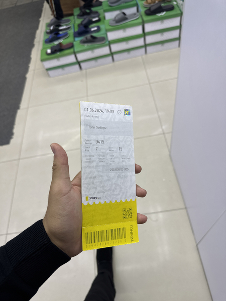 Bilet Toxir Sodiqov