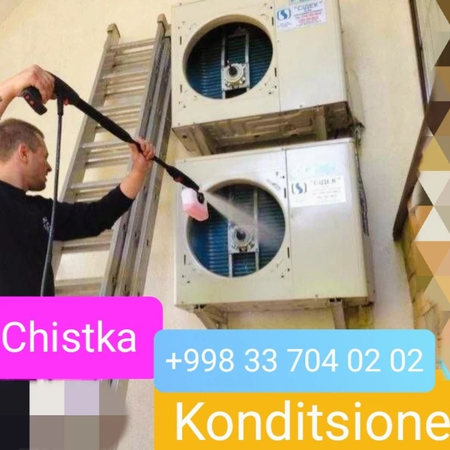 Chistka konditsioner yuvish tozalash xizmati